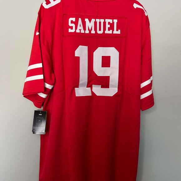 Nike | Shirts | Sf 49ers 9 Deebo Samuel Red Stitched Football Nfl On ...